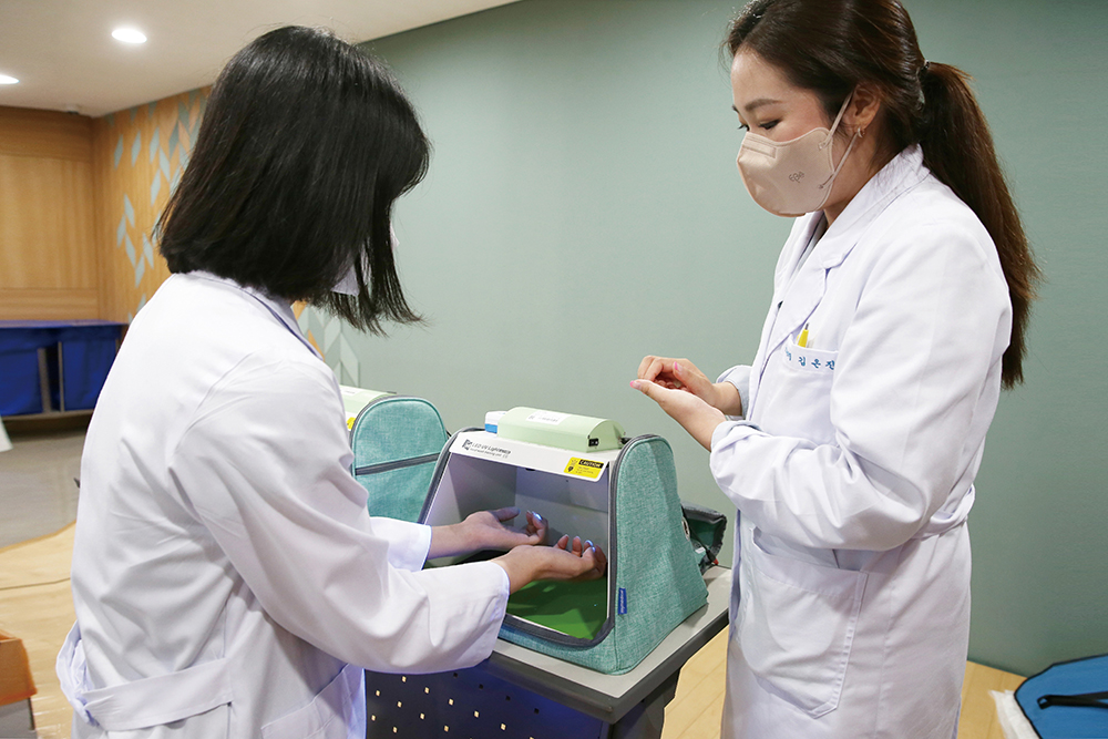 서울아산병원 감염관리팀 손위생 캠페인 이벤트 진행 행사 뉴스 서울아산병원 뉴스룸
