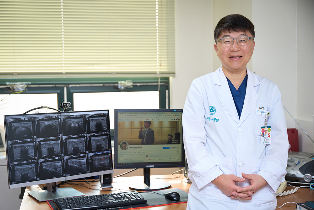 독보적 기술을 전 세계 의료진에 전파하다 영상의학과 백정환 교수 아산인 이야기 피플 서울아산병원 뉴스룸